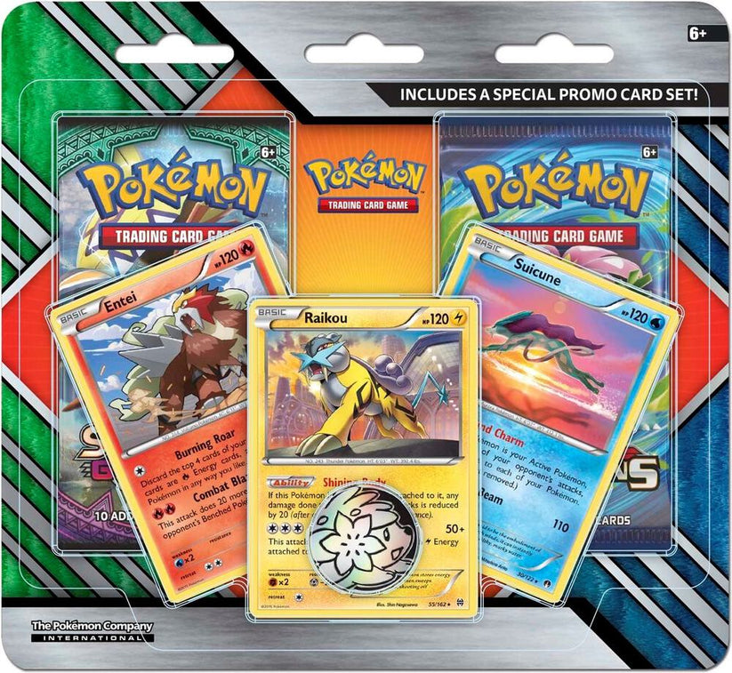 Pokemon 2-Pack Blister Pack [Raikou, Entei, & Suicune] - Legendary Dog ...